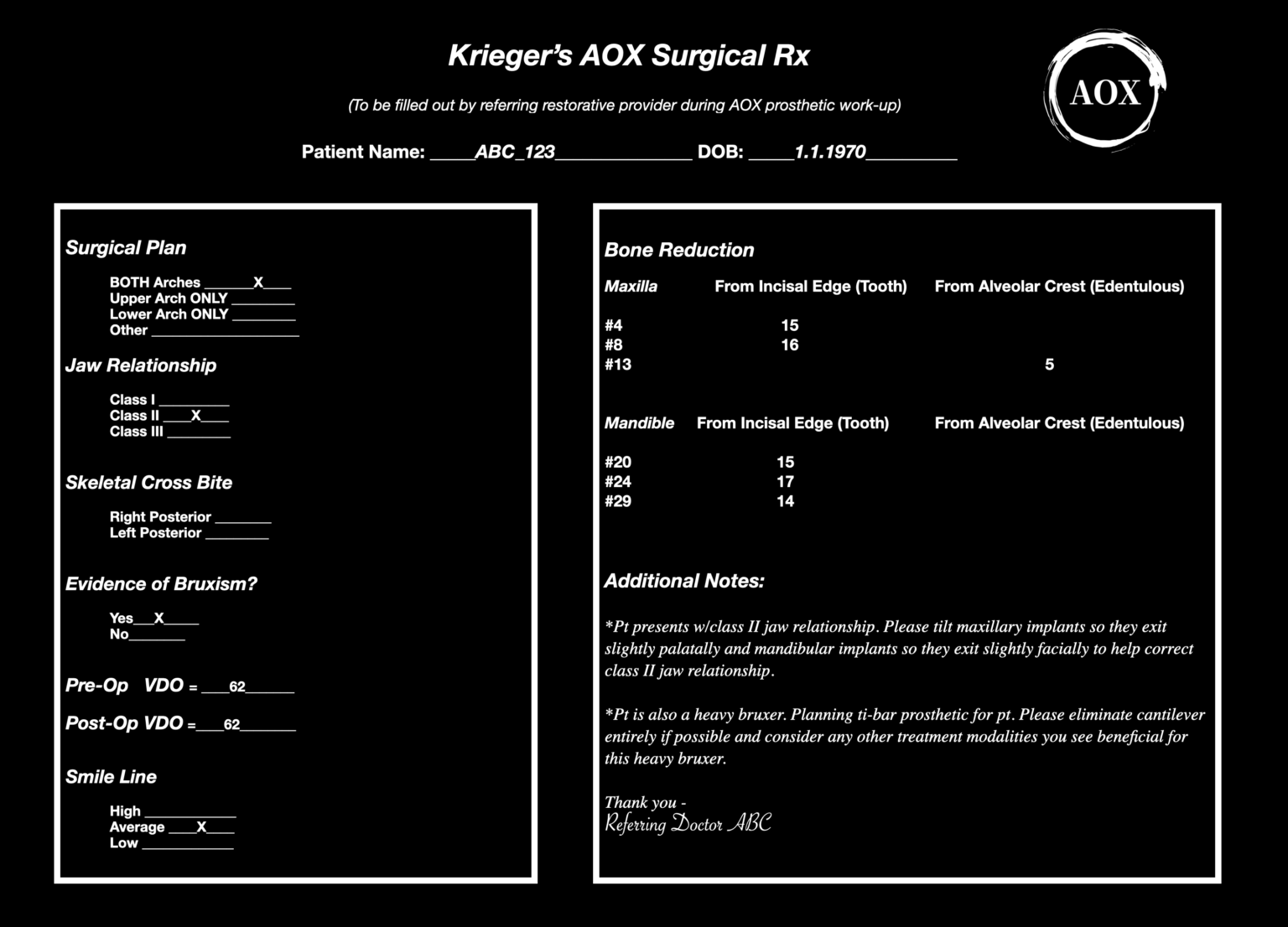 The Prosthetic Information I Need Prior to All-On-X Surgery - AOX Surgery
